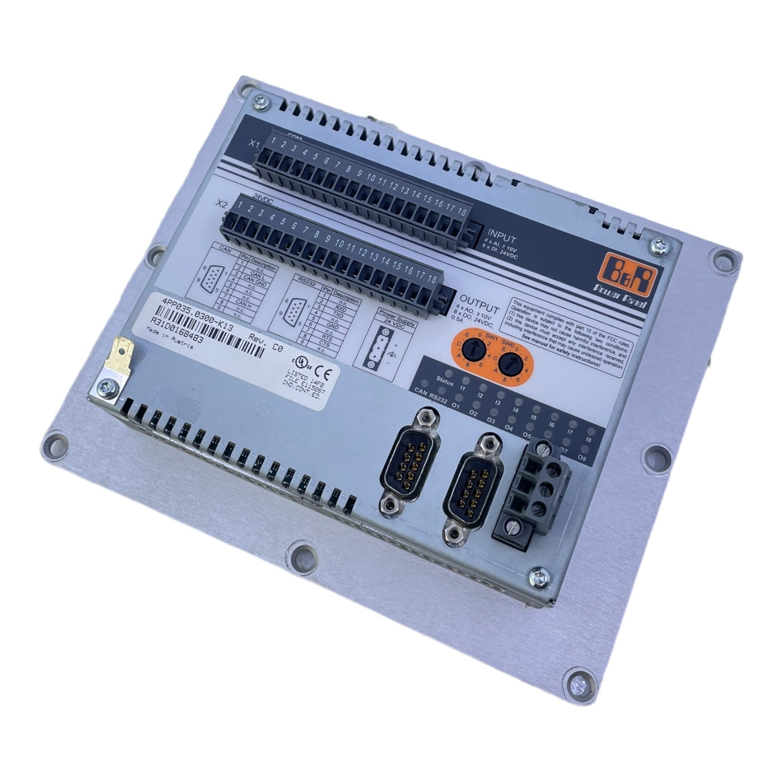 B&R PP35 4PP035.0300-K13 Panel operator device Rev.C0 operator ter
