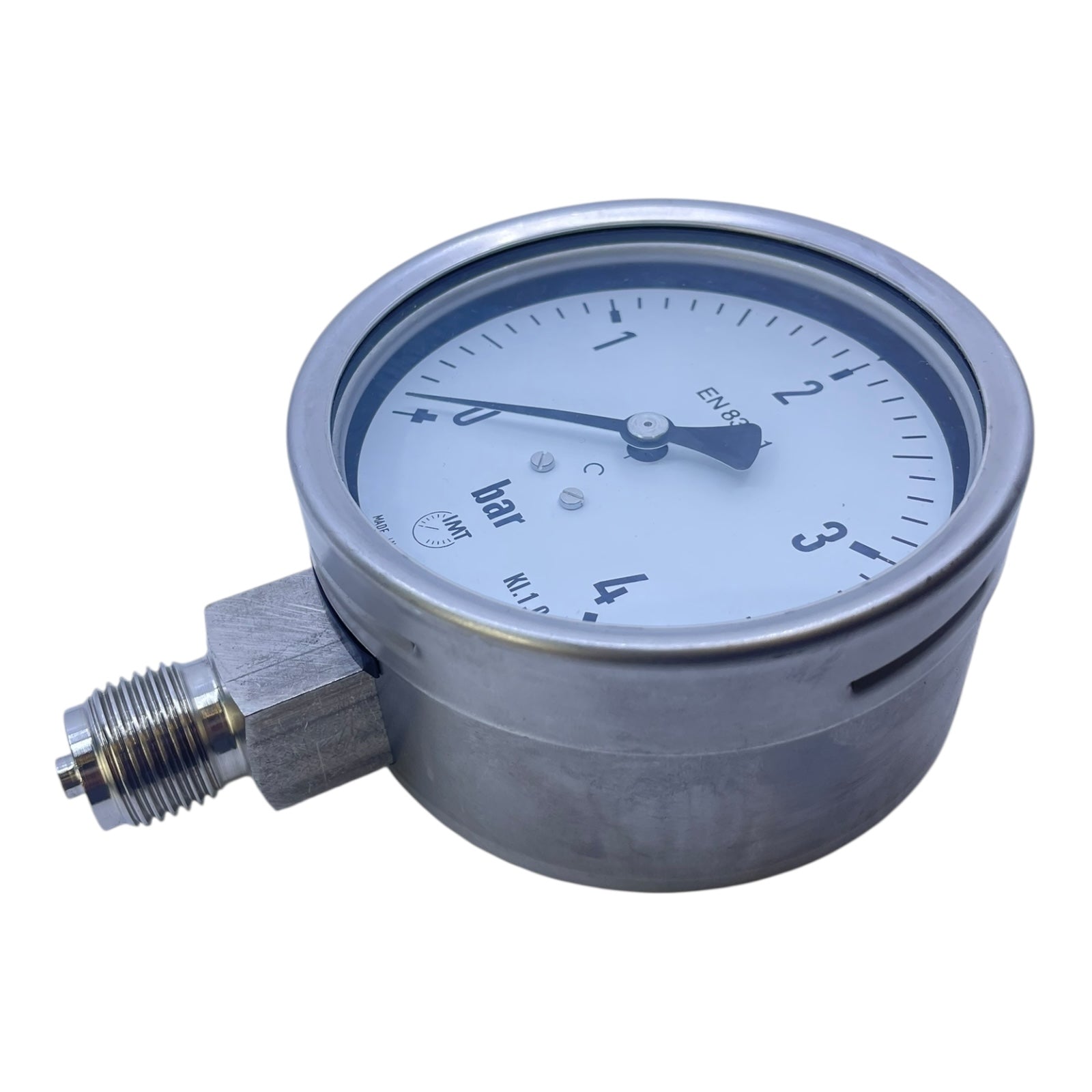 IMT Manometer 4 bar radial Edelstahl Kl. 1.0 Druckanzeige Made in Germ