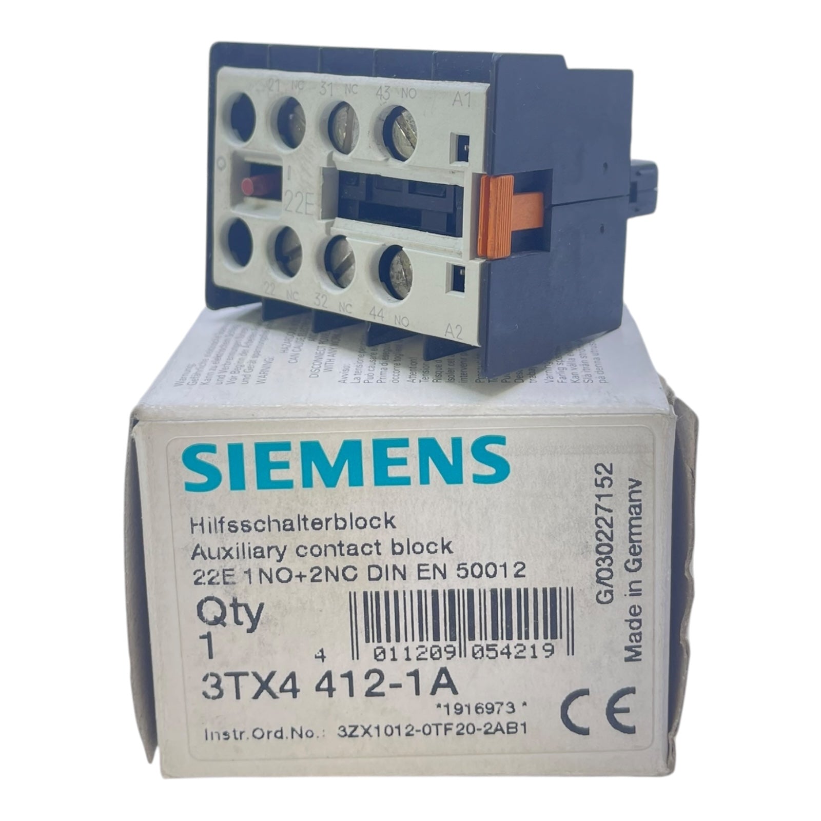 Siemens Hilfsschalterblock 3TX4412-1A Hilfsschalterblock von Siemens I