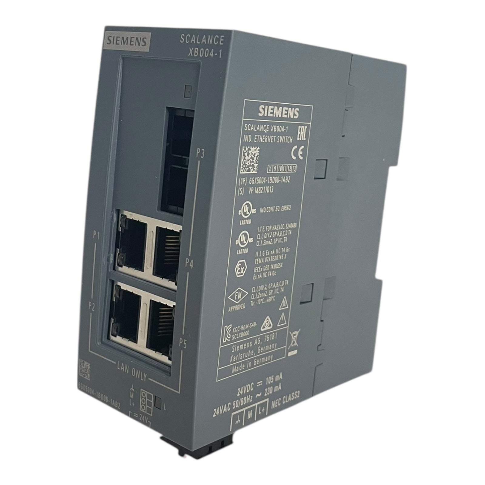 Siemens SCALANCE XB004-1 Ethernet Switch für 6GK5004-1BD00-1AB2 für In