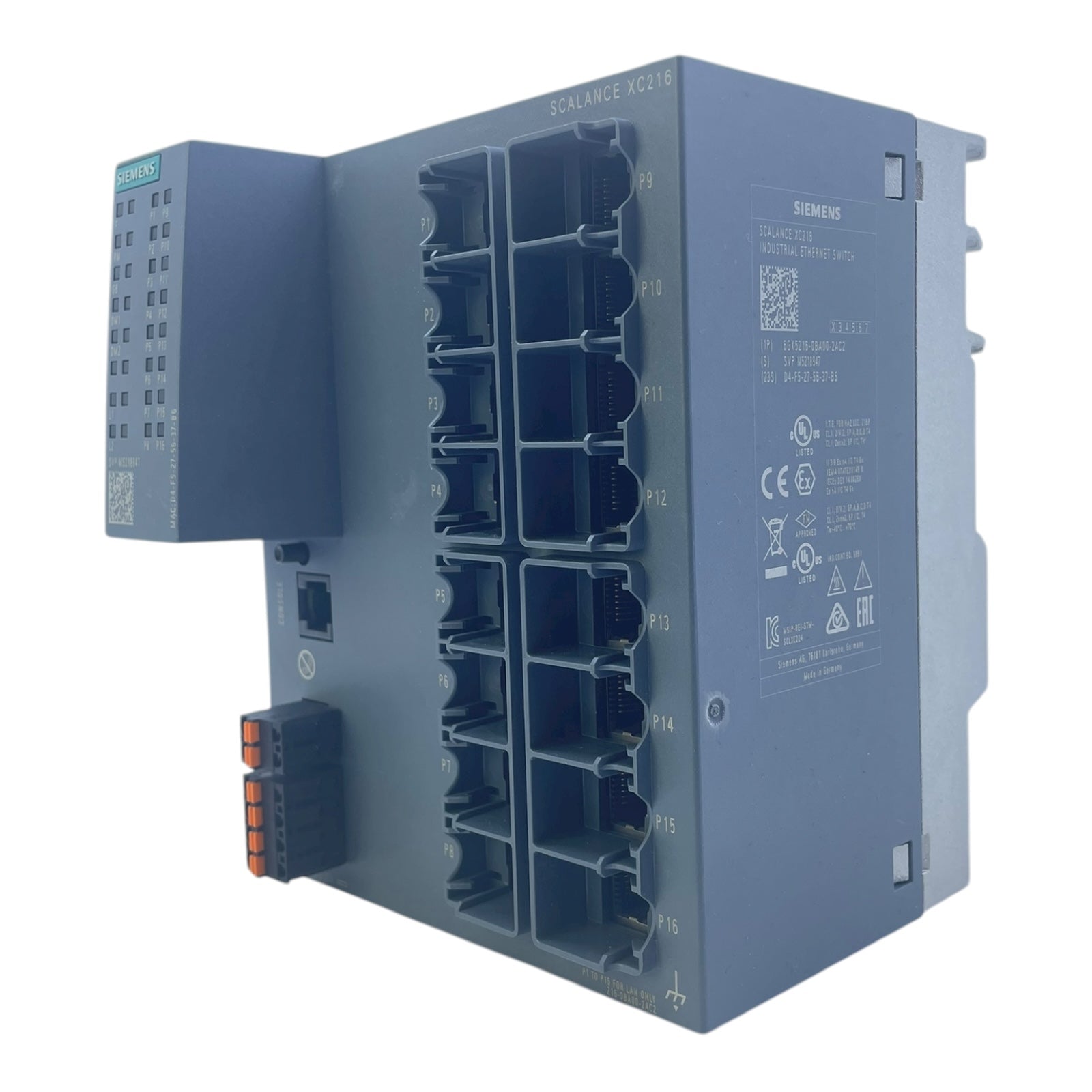 Siemens SCALANCE XC216 Netzwerk Switch 6GK5216-0BA00-2AC2 für die Indu