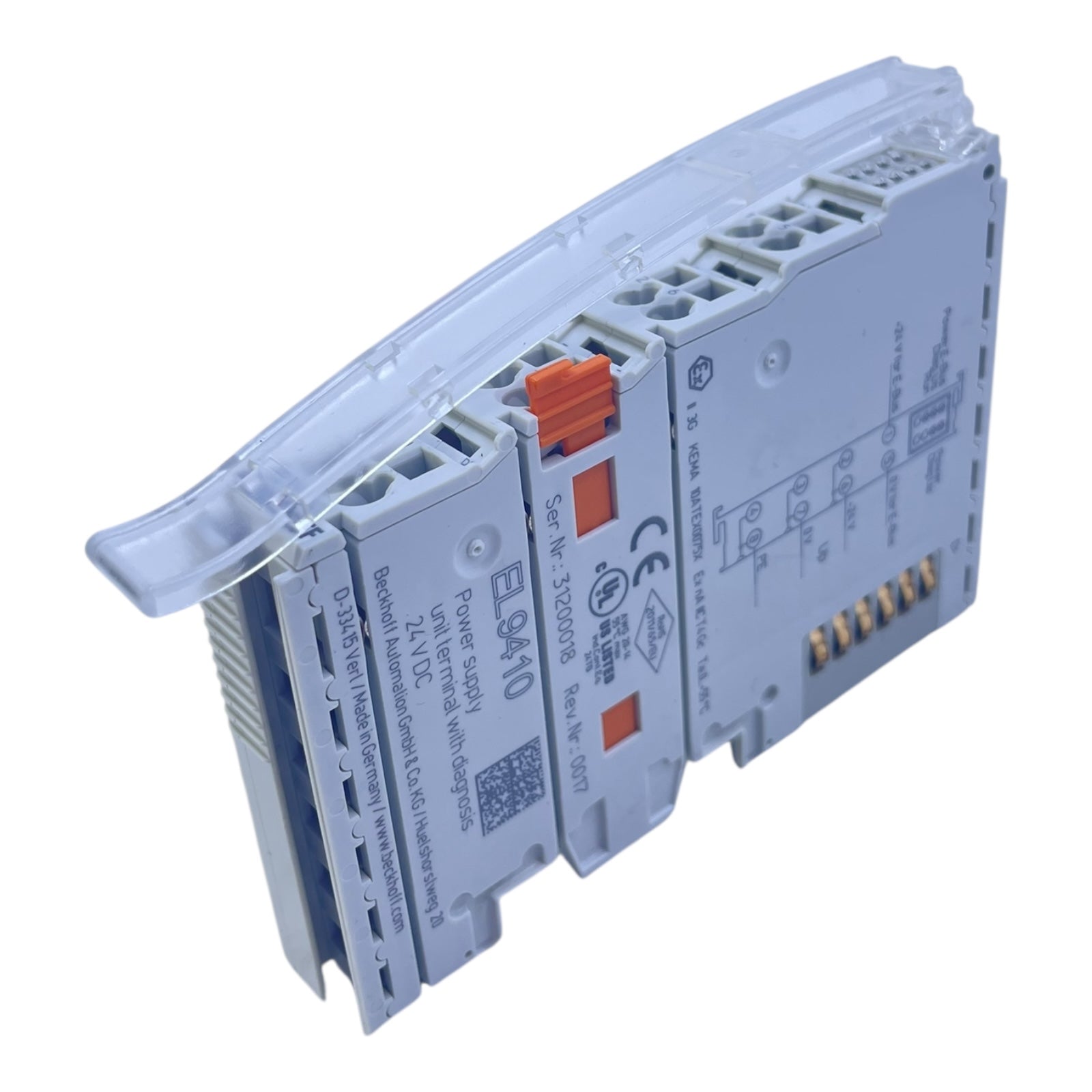 Beckhoff EtherCAT-Klemme Netzteil zur E-Bus-Versorgung 24 V DC EL9410