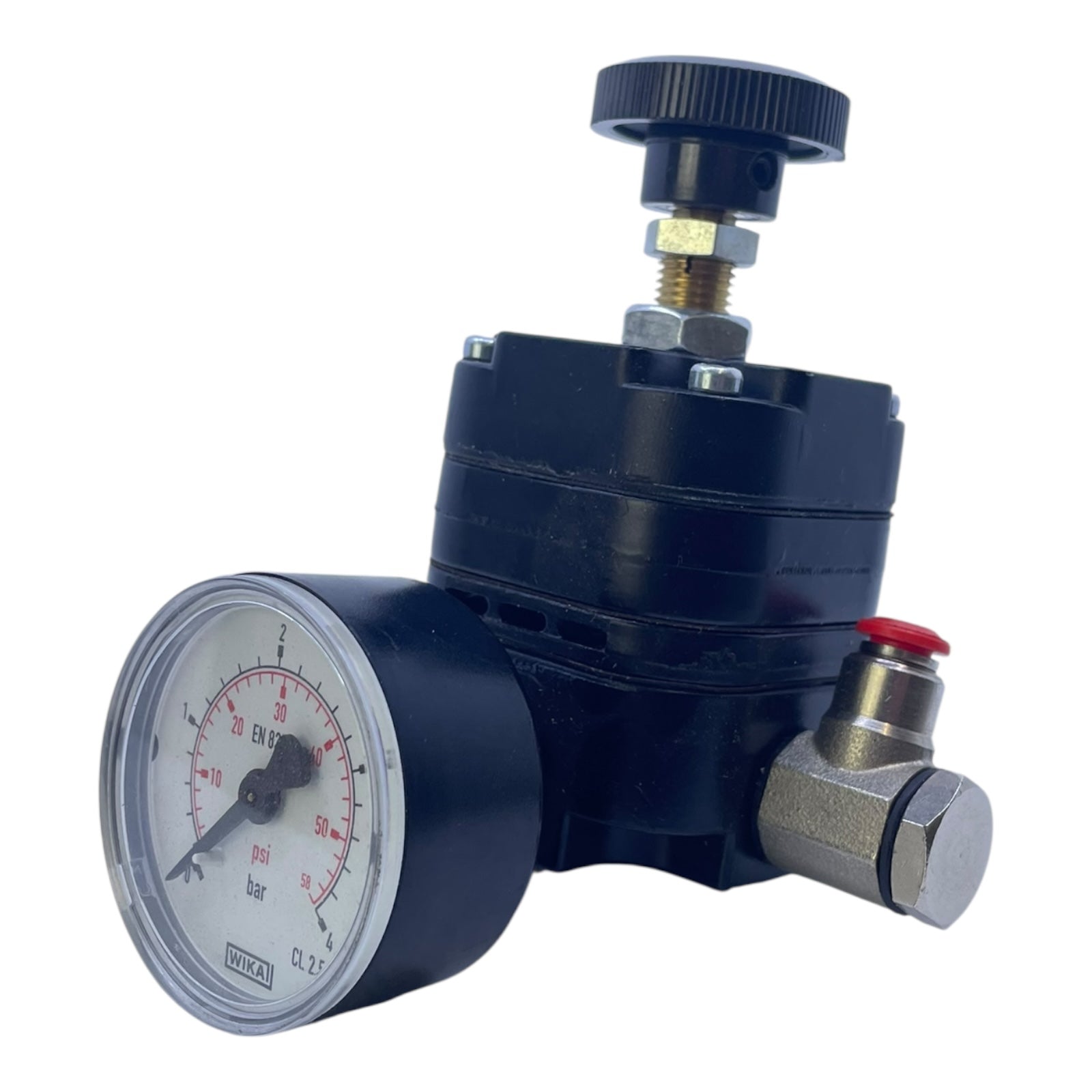 ControlAir Druckregler Typ 100 mit Manometer und Einstellknopf für Ind