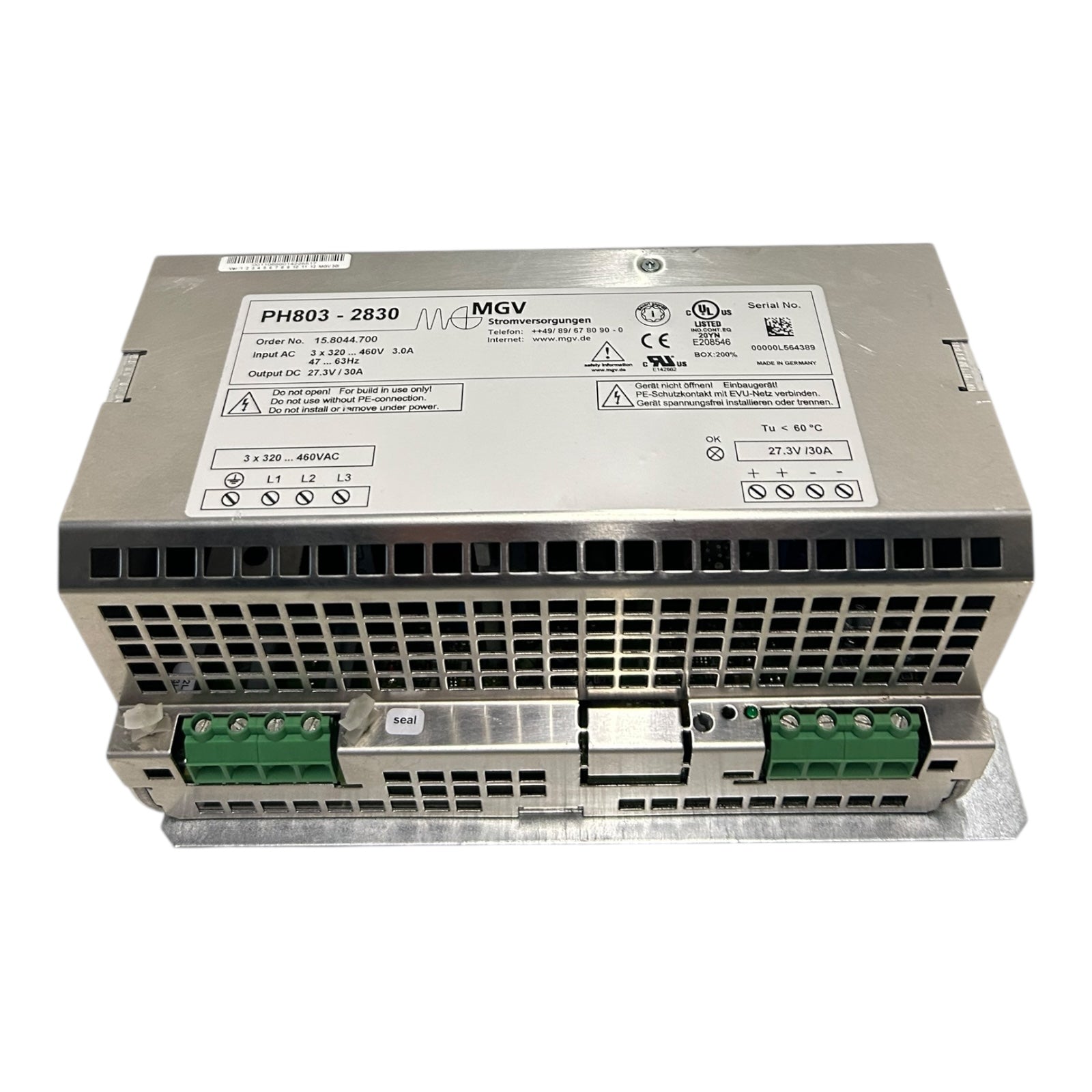 MGV Stromversorgung PH803-2830 15.8044.700 Netzteil für industriellen