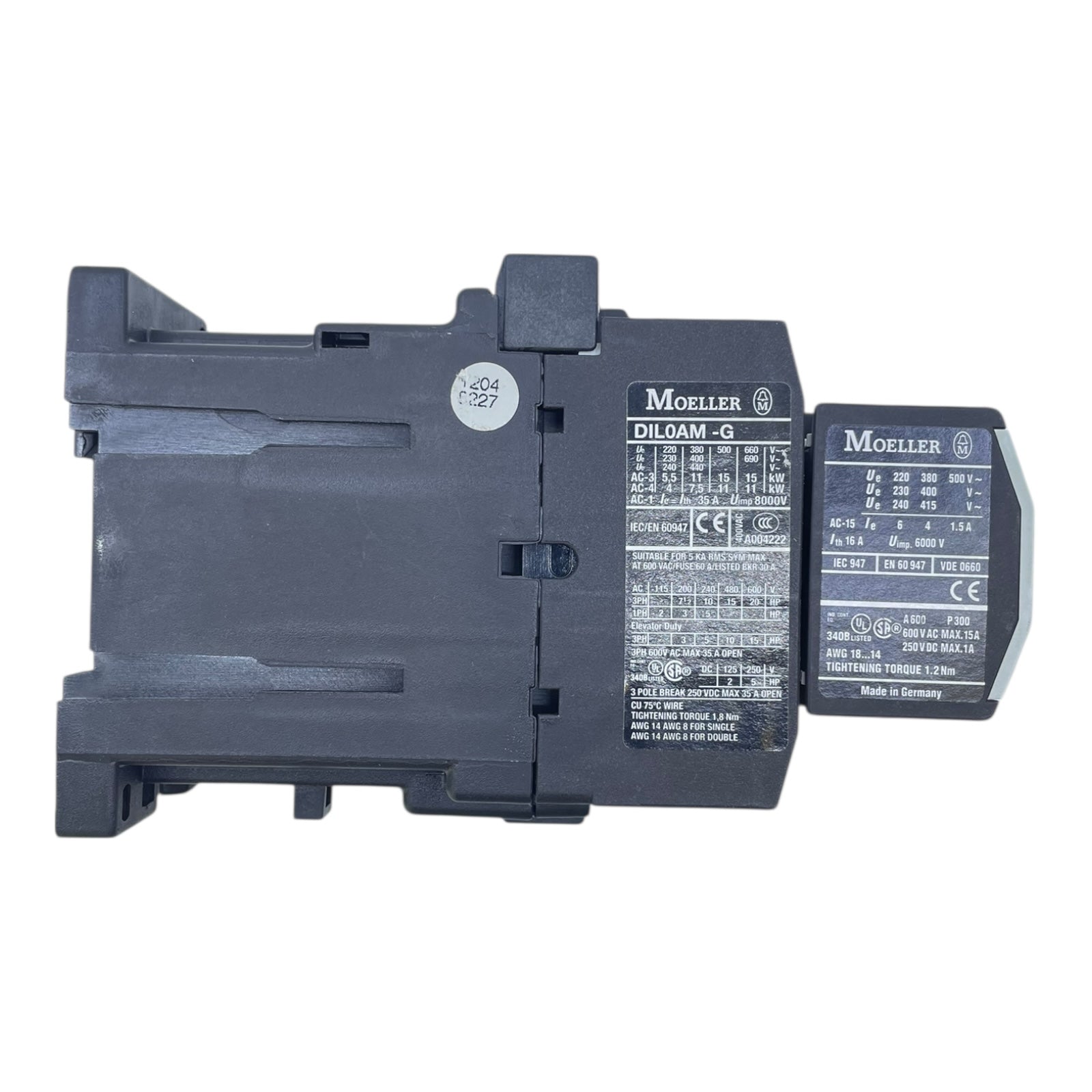 Moeller Leistungsschütz 24V DIL0AM-G 22DILM 24V DC für industriellen E