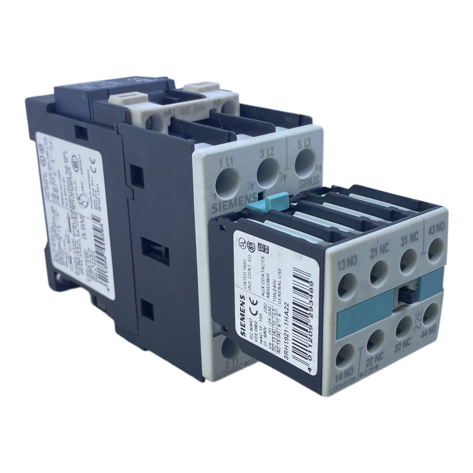 Siemens 3RT1023-1B..4 power contactor 24...48V AC 24...70V DC