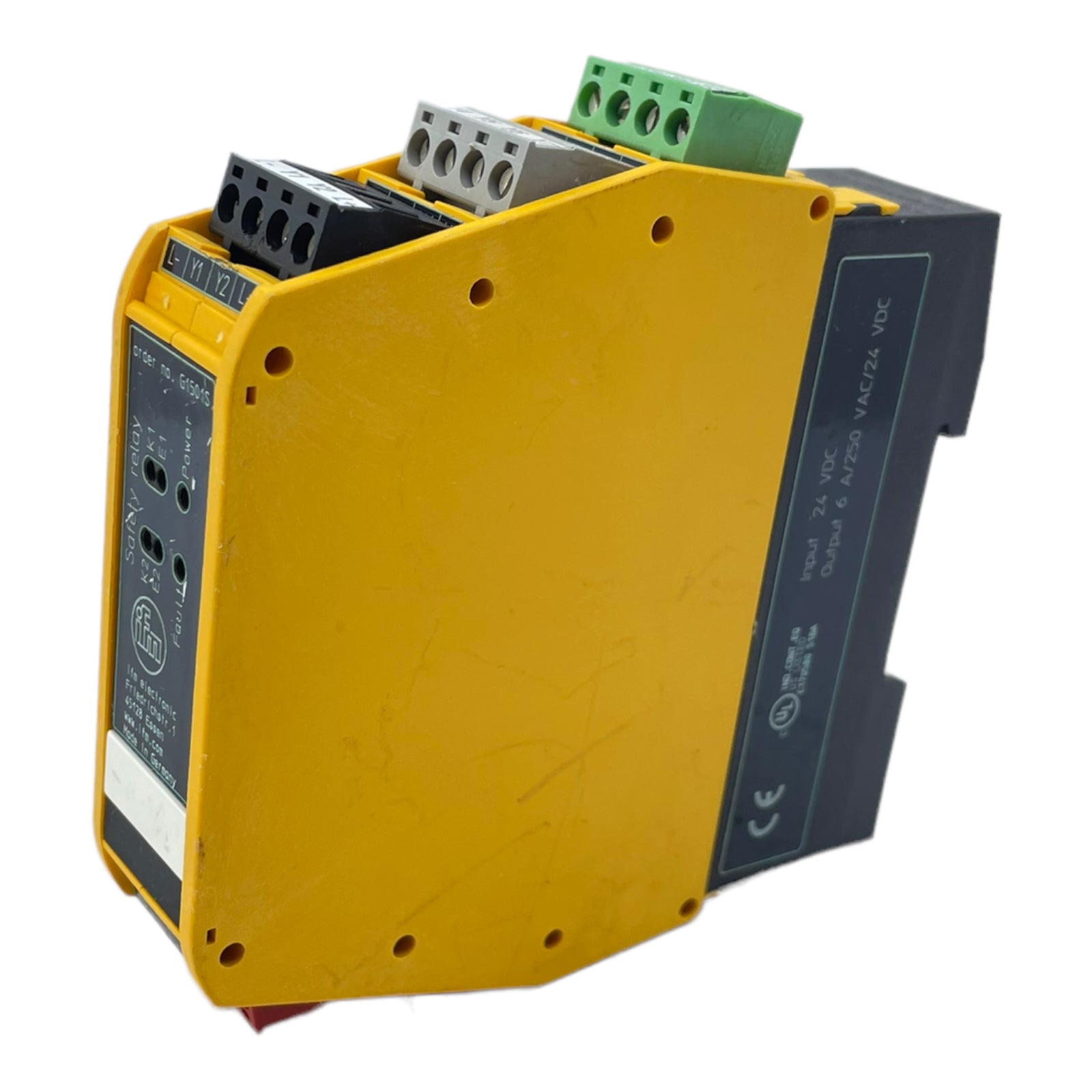 Ifm G1501S Sicherheitsschaltgerät 24V DC 6A 250V AC