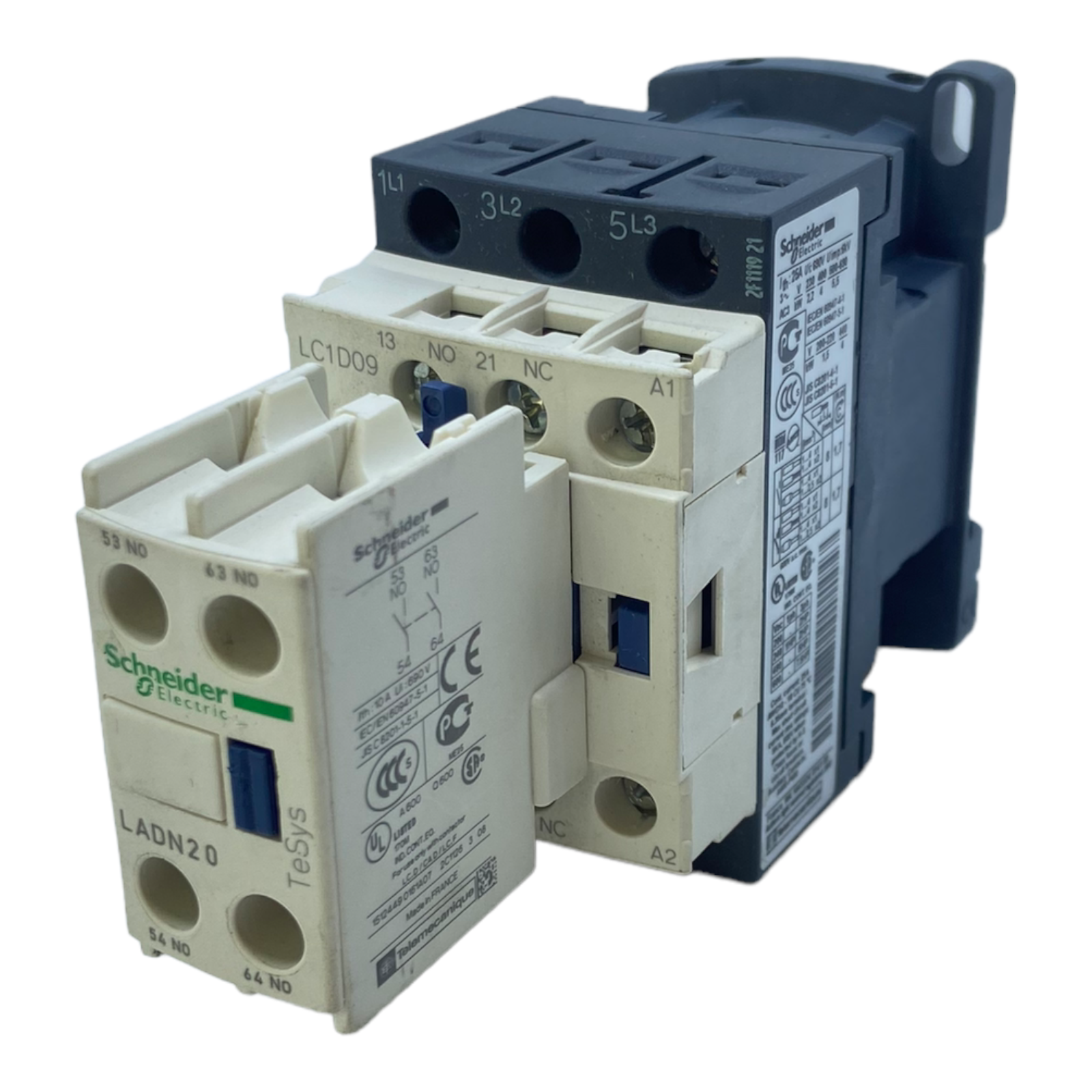 Schneider Electric LC1D09 +LADN20 Leistungsschütz